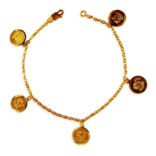 22 Karat Gold Ginni Bracelet - AjBr62569 - US$ 996 - 22K Gold bracelet ...