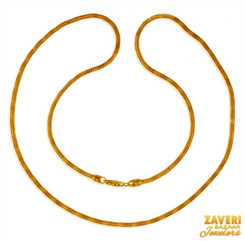 22 Kt Gold Box Chain for Men - asch67524 - 22 Kt Gold Box Chain for Men ...