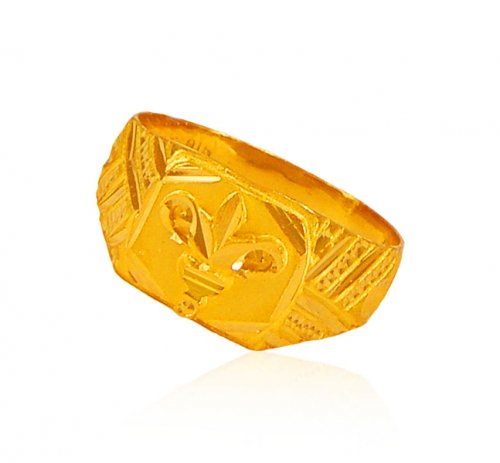 22 kt Gold Mens Ring - AjRi65183 - 22 kt Gold Ring for Men's is ...