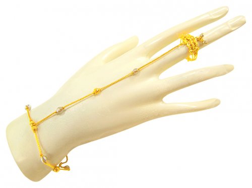 22 Karat Gold Panja (1pc) - AjBr65332 - 22K Gold Indian design Panja ...