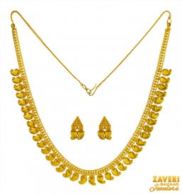 22K Gold Necklace Sets - 22K Gold Necklace and Earrings Sets collection ...